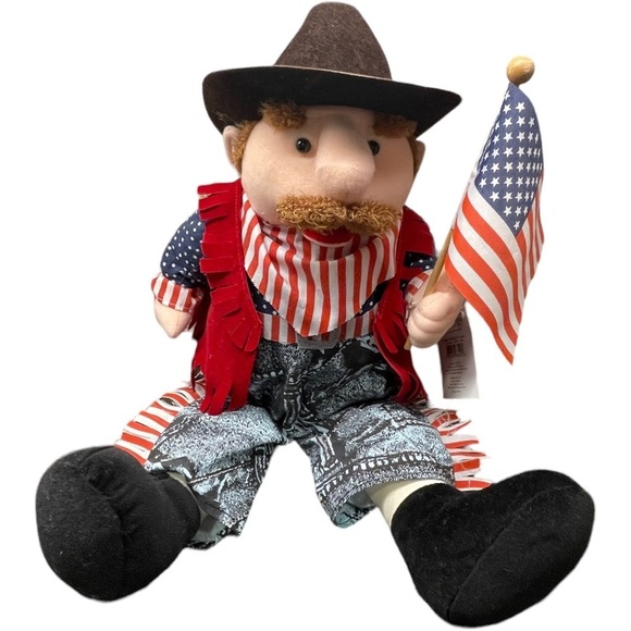 GANZ | Holiday | Nwt Ganz Singing God Bless The Usa Cowboy Plush ...